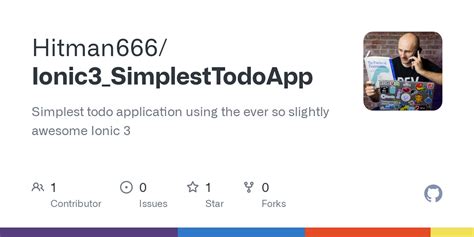 GitHub Hitman Ionic SimplestTodoApp Simplest Todo Application Using The Ever So Slightly