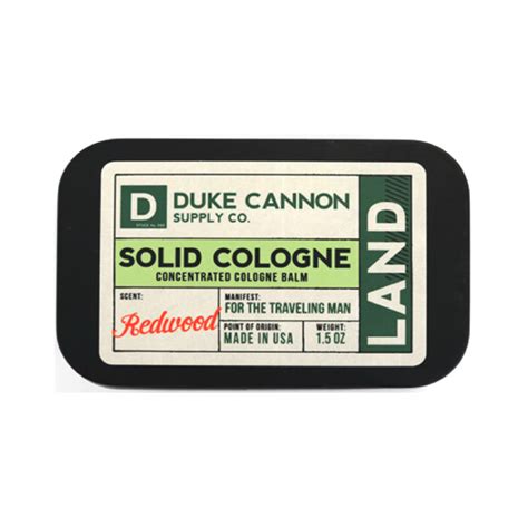 Duke Cannon Supply Company Scland1 Solid Cologne Land Redwood 15 Oz