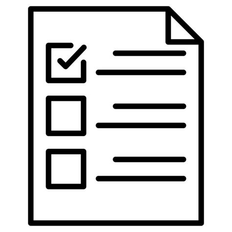 Task List Icon Line Illustration Vector Art At Vecteezy