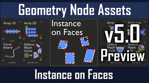 Geometry Node Assets Instance On Faces Youtube