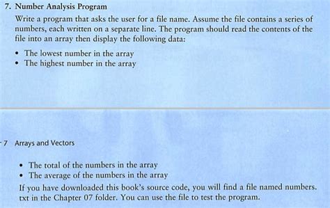 Solved 7 Number Analysis Program Write A Program That Asks
