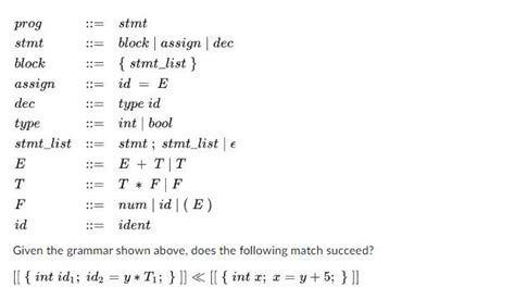 Solved Begin Array Ll Text Prog And Text Stmt