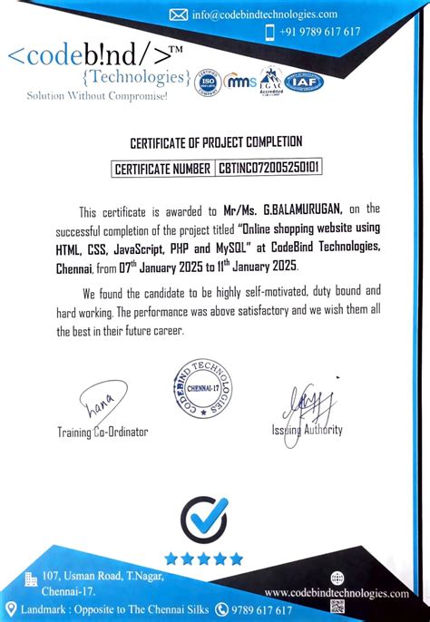 Im Proud To Share My Internship Certificate On The Successful Completion On Online Shopping