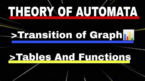 How To Solve Transition Graph Table And Function In Finite Automata In Urdu Youtube