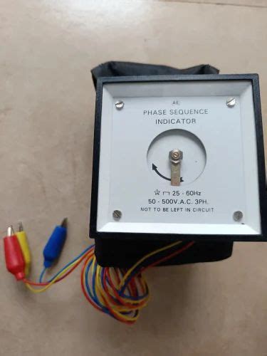 White Analog Phase Sequence Indicator For Laboratory At ₹ 2000 Piece