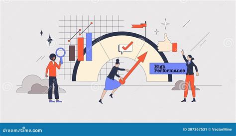 Employee Performance Management For Effective Work Retro Tiny Person