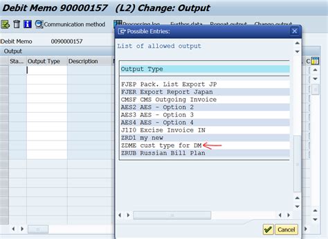 Creating A New Billing Output Type And Assigning It To The Output Determination Procedure In SAP