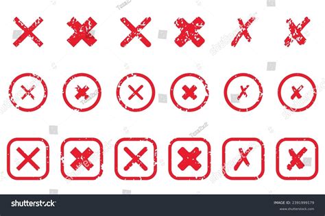 Cross Shape Silhouette Icon Set Red Stock Vector Royalty Free 2391999179 Shutterstock