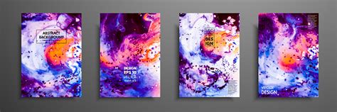 아크릴 페인트의 혼합입니다 액체 대리석 텍스처입니다 유체 예술입니다 디자인 커버 적용 프레 젠 테이 션 초대장 전단 연례 보고서