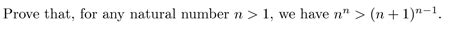 Solved Prove That For Any Natural Number N1 We Have