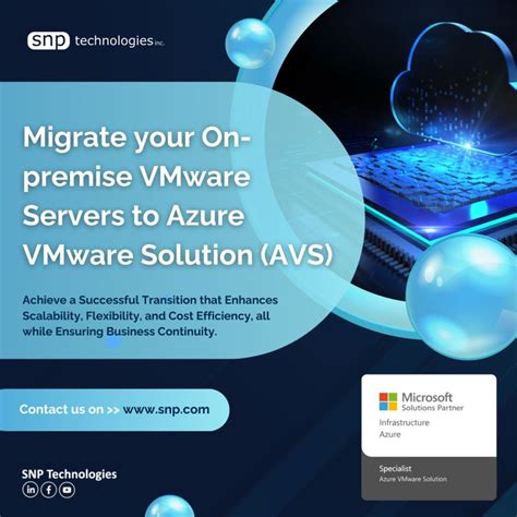Vmware Azure Cloudmigration Avs Disasterrecovery Itinfrastructure… Snp Technologies Inc