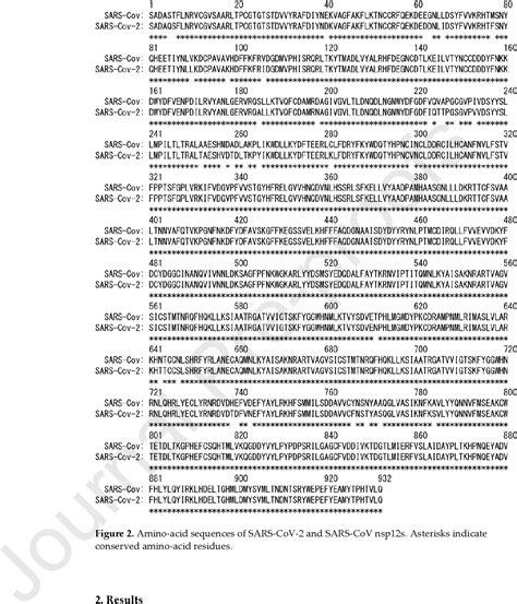 Figure 1 From Dynamic Properties Of Sars Cov And Sars Cov 2 Rna Dependent Rna Polymerases