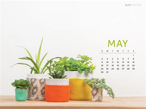 May Desktop Wallpaper Calendars