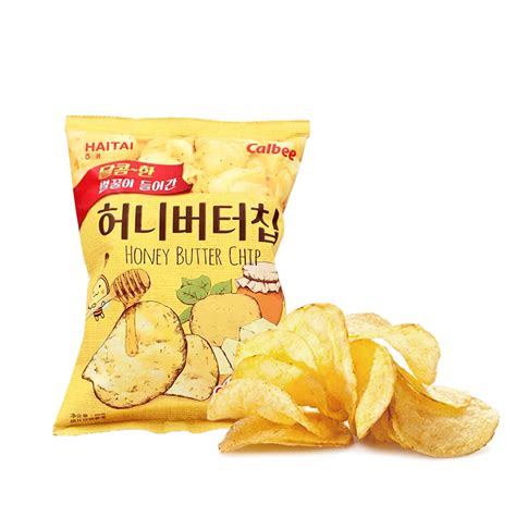 韩国进口卡乐比海太蜂蜜黄油薯片60g 5网红零食张艺兴同款土豆片 虎窝淘