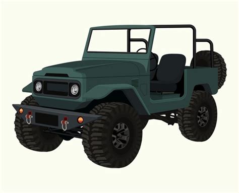 Premium Vector Offroad Car 4x4 Automotive Vehicle Vector Illustration