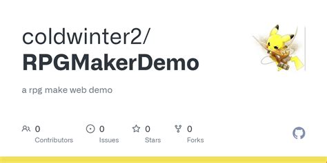 GitHub Coldwinter RPGMakerDemo A Rpg Make Web Demo