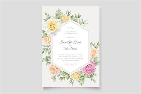 수채화 꽃 장미 테두리 및 프레임 배경 디자인 무료 벡터