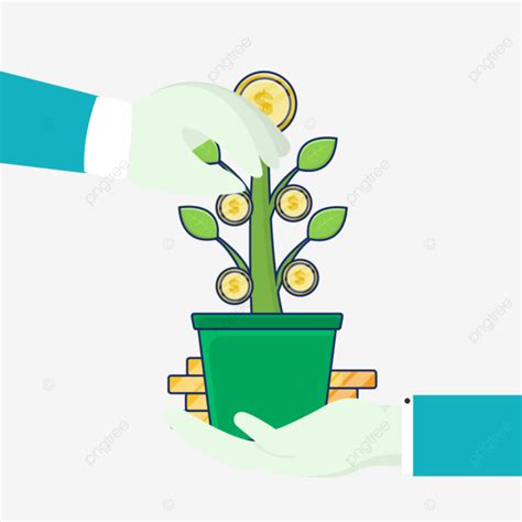 코인 투자 공장을 들고 있는 간단한 라인 아트 그림 벡터 돈 상 로고 Png 일러스트 및 벡터 에 대한 무료 다운로드 Pngtree