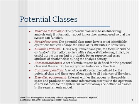 Chapter 10 Requirements Modeling Classbased Methods Slide Set