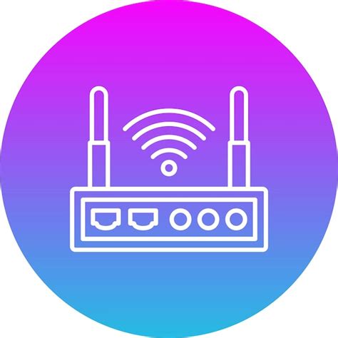 Premium Vector A Blue And Pink Circle With A Blue And Pink Circle With A Wifi On It