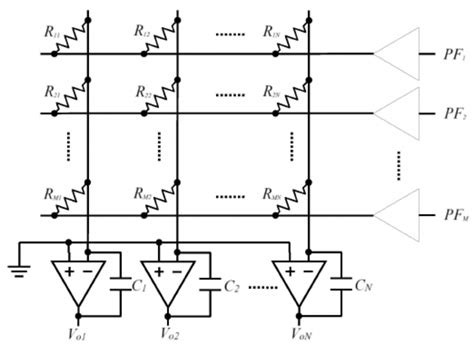 Schematic Proposed In 13 For Reading Of A Resistive Array Download Scientific Diagram