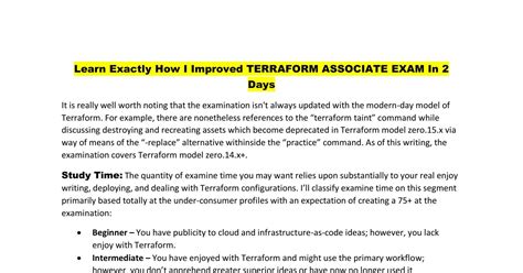 terraform associate exam pdf docdroid