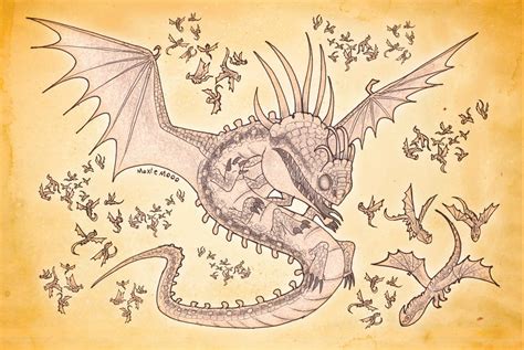 A Dragon For Week 100 Fireworm Queen By Moxiemooo On Deviantart