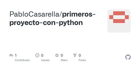 Github Pablocasarella Primeros Proyecto Con Python