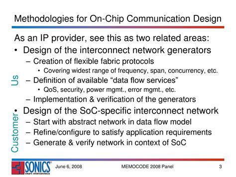 Ppt Methodologies For On Chip Communication Design Trends And