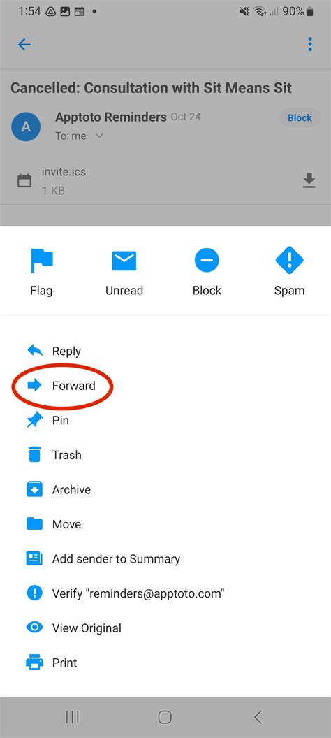 how do i forward a message email
