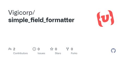 Github Vigicorpsimplefieldformatter