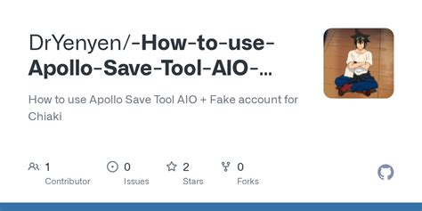Github Dryenyen How To Use Apollo Save Tool Aio And Fake Account For Chiaki How To Use