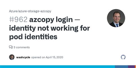 Azcopy Login Identity Not Working For Pod Identities · Issue 962