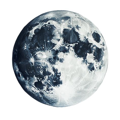 Full Moon With Crater Details High Resolution Lunar Image 54324798 Png