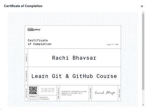 rachi bhavsar on linkedin git github progress codecademy