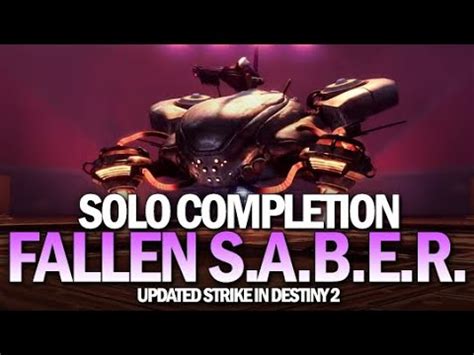 Solo Fallen Saber Strike Gameplay Destiny 2 Youtube