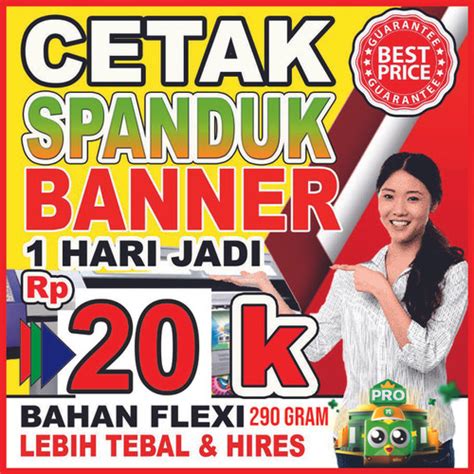 Jual CETAK SPANDUK KILAT CEPAT MURAH 1 HARI JADI Sesuai Antrian Jakarta Timur Prismacom