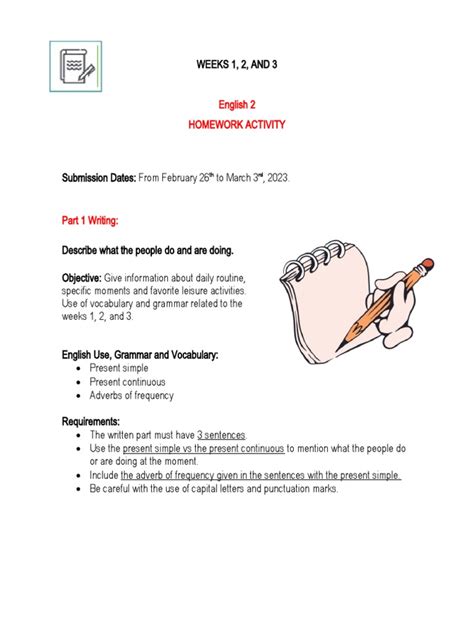 E2 Homework Weeks 1 2 And 3 Pdf