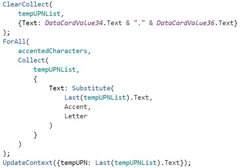 mastering accented characters in power apps
