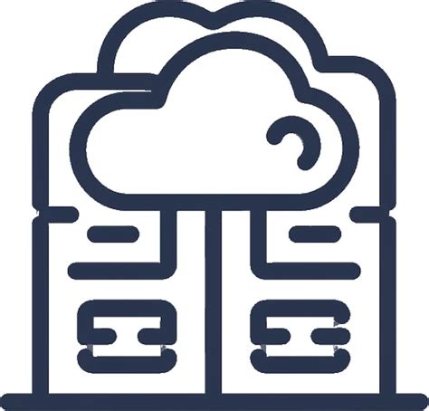 Cloud Computing Server Icon Data Storage And Management Premium Ai Generated Vector