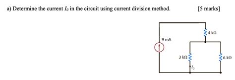 solved a determine the current i0 in the circuit using