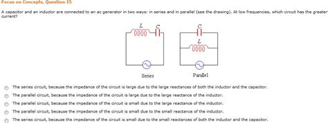 Capacitor And An Inductor Are Connected To An Ac Chegg