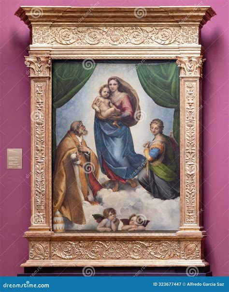 Painting Named The Sistine Madonna Also Called The Madonna Di San
