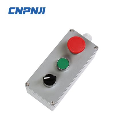 Electrical Cast Aluminium IP67 Waterproof Signal Light Button Box With Indicator Lamp Box And