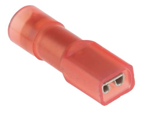 RS PRO Red Insulated Female Spade Connector Receptacle 2 8 x 0 5mm Tab Size 0 5mm² to 1 5mm²