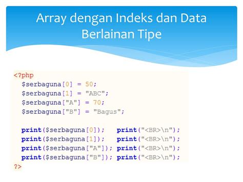 Pertemuan Ke 5 Array Dan Fungsi Ppt Download