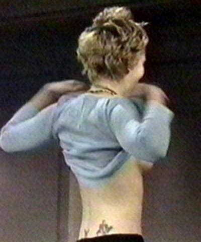 Naked Drew Barrymore In Late Show With David Letterman