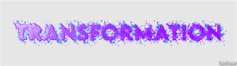 Transformation Text Effect And Logo Design Word