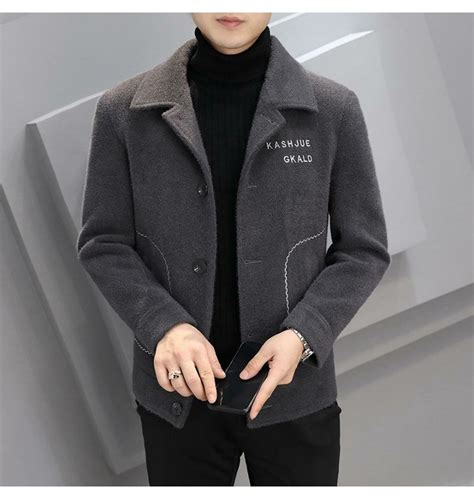 남자용 재킷 블레이져 남성 용 봄 레터링 면 터틀넥 남자 숏슬림 코트 추동 도톰 젤리온1 티몬