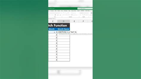 Shorts Switch Function Can Replace Nested If In Excel New Function In Excel 🔥🔥 Youtube
